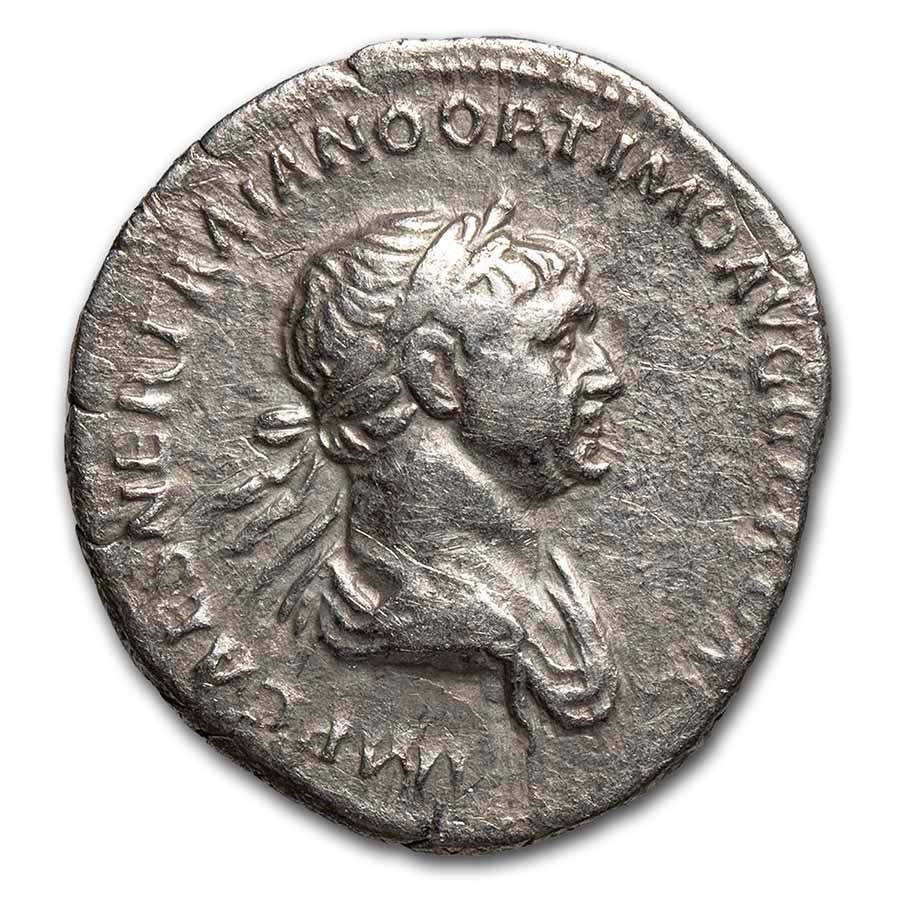 Buy Roman Empire AR Denarius Trajan (98-117 AD) VF (RIC II 318) | APMEX