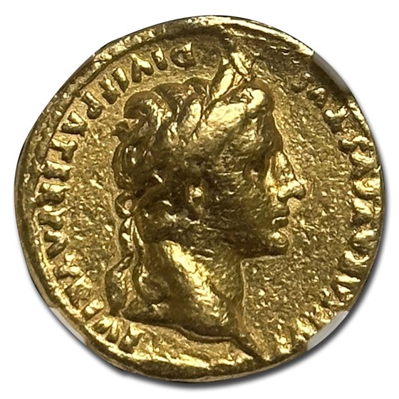Roman Empire AV Aureus Augustus 27 BC -14 AD VF NGC (RIC I 206)