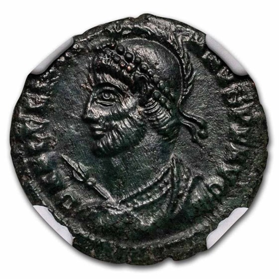 Roman Empire BI Half Centenionallis (360-363 AD) Julian II XF NGC