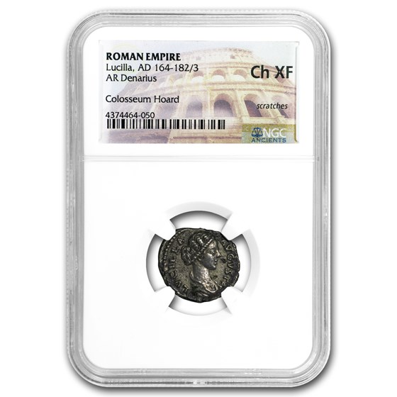 Buy Roman Empire Denarius Lucilla (164-182/3 AD) Ch XF NGC | APMEX