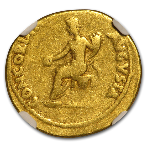 Roman Empire Gold Aureus Emperor Nero (54-68 AD) Fine NGC Coin For Sale ...