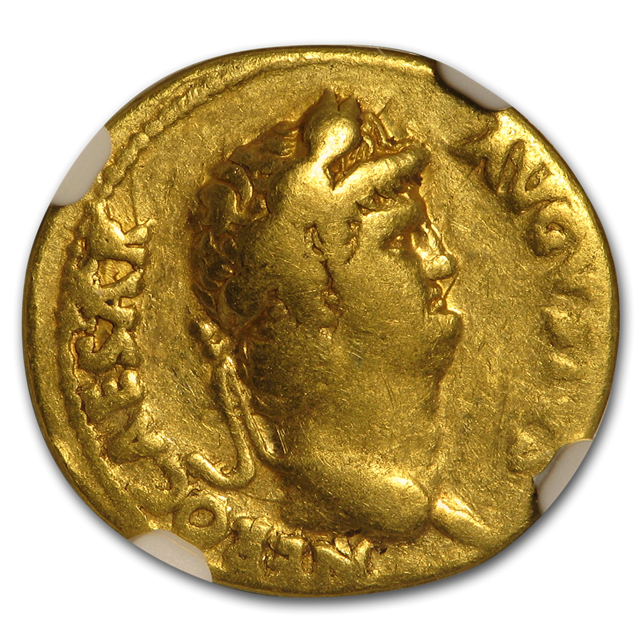 Roman Empire Gold Aureus Emperor Nero (54-68 AD) Fine NGC Coin For Sale ...