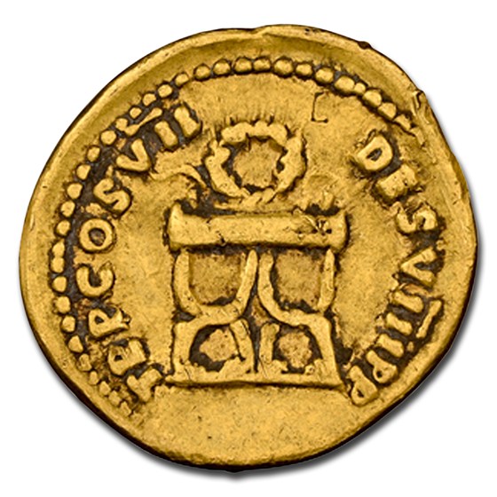 Roman Gold Aureus Emperor Domitian 81 96 Ad Ch Fine Ngc