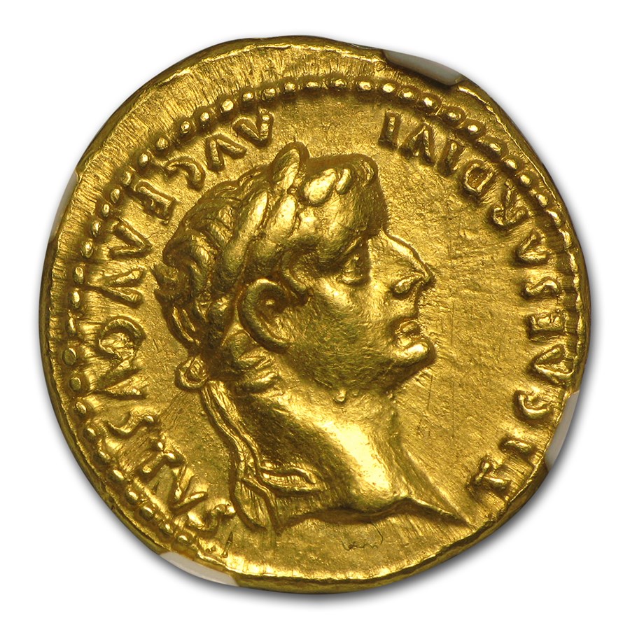 Buy Roman Gold Aureus Emperor Tiberius (14-37 AD) CH XF NGC | APMEX