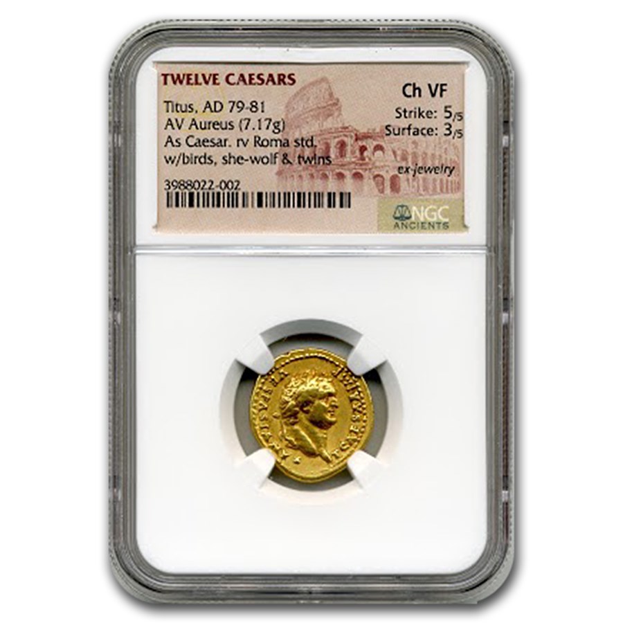 Buy Roman Gold Aureus Emperor Titus (79-81 AD) CH VF NGC | APMEX