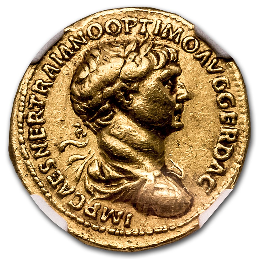 Buy Roman Gold Aureus Emperor Trajan (98-117 AD) CH VF NGC | APMEX