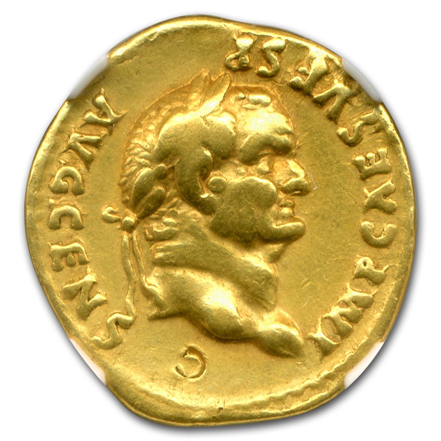 Buy Roman Gold Aureus Emperor Vespasian (69-79 AD) VF NGC | APMEX