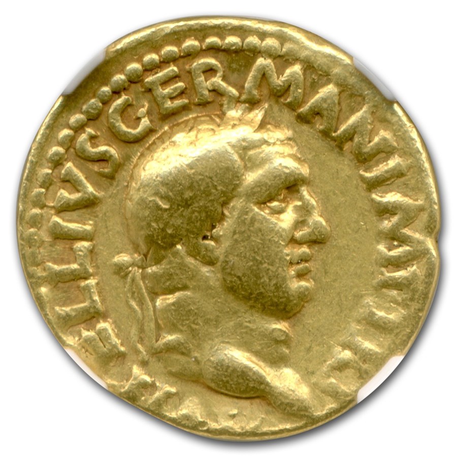 Buy Roman Gold Aureus Emperor Vitellius (69 AD) CH F NGC | APMEX