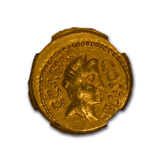 Buy Roman Gold Aureus Julius Caesar (44 BC) AU NGC | APMEX