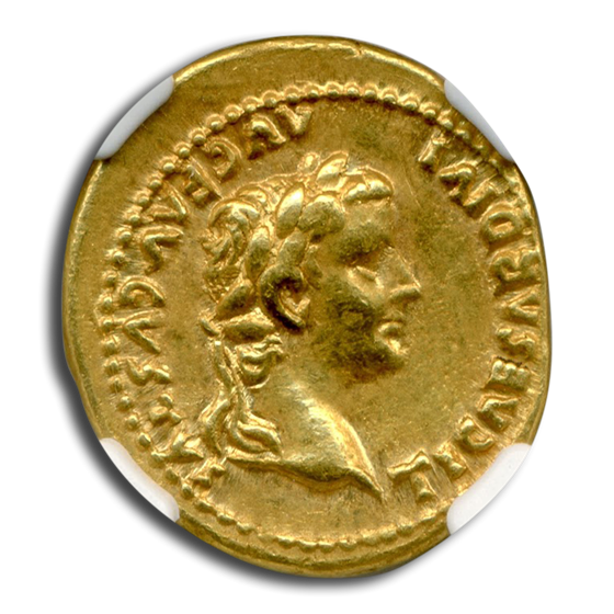 Roman Gold Aureus Tribute Penny Emp Tiberius (14-37 AD) XF NGC Coin For ...