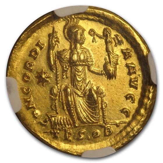 Buy Roman Gold Solidus Emperor Honorius (393-423 AD) MS NGC | APMEX