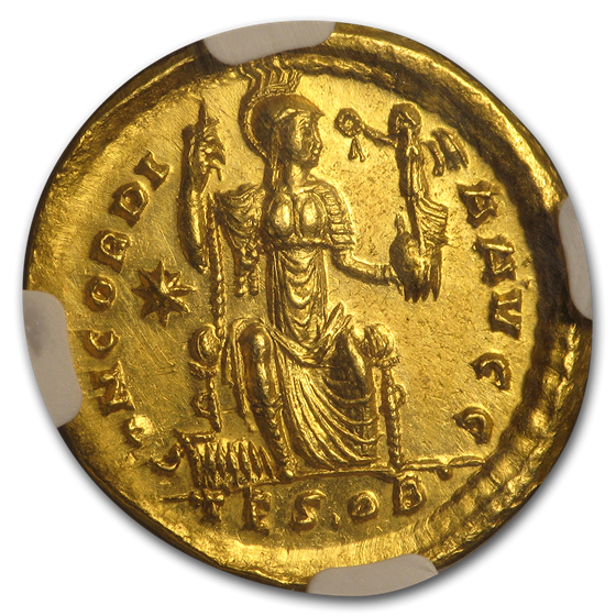 Buy Roman Gold Solidus Emperor Honorius (393-423 AD) MS NGC | APMEX