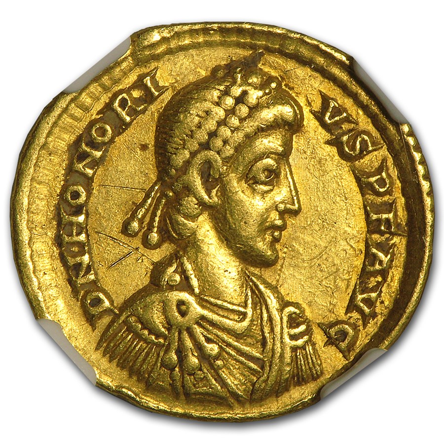 Buy Roman Gold Solidus Emperor Honorius (393-423 AD) XF NGC | APMEX