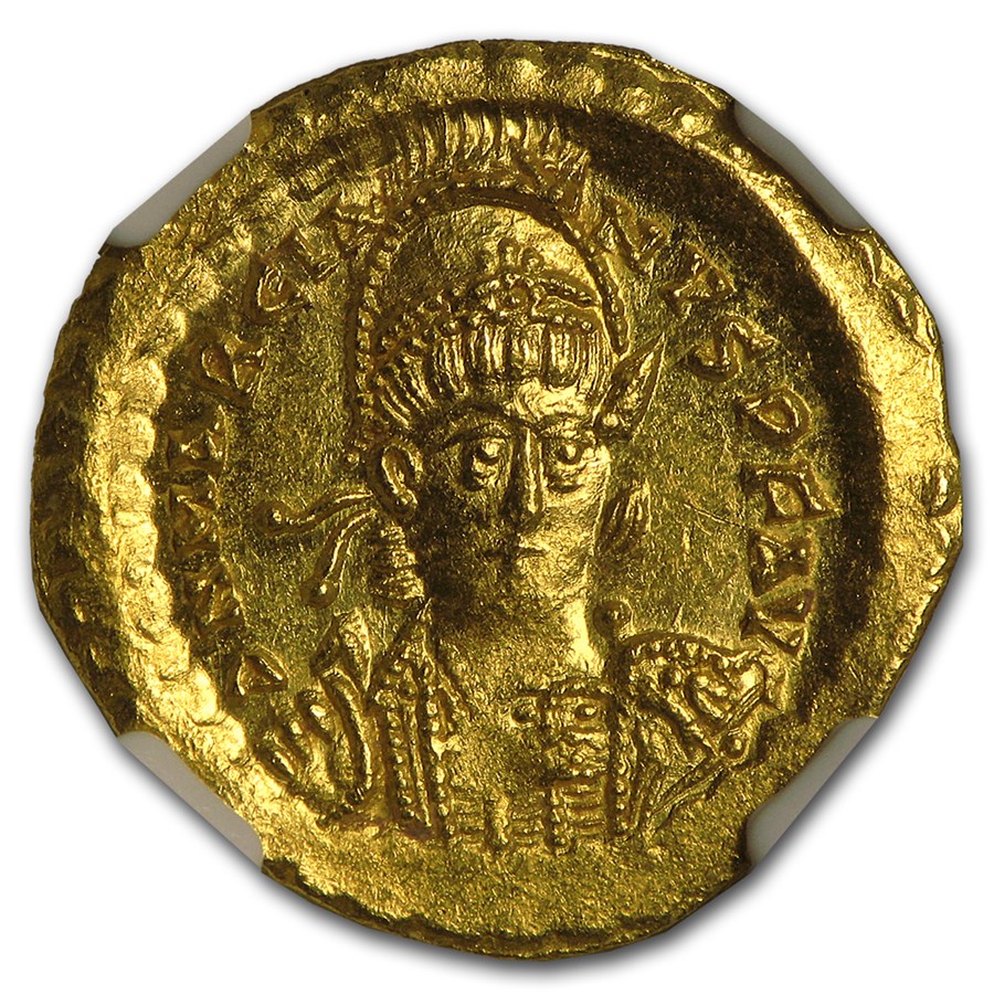 Buy Roman Gold Solidus Emperor Marcian (450-457 AD) Ch MS NGC | APMEX