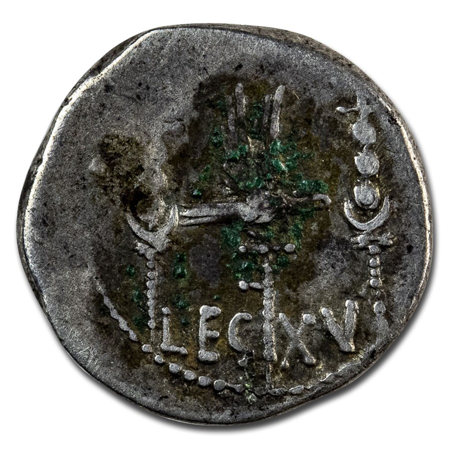 Buy Roman Imperatorial AR Denarius Mark Antony (31 BC) VG (Legion XV ...