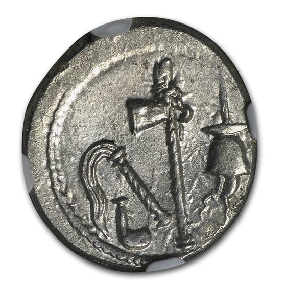 Buy Roman Imperatorial Denarius Julius Caesar Elephant (44 BC) AU NGC ...