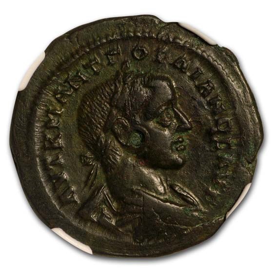 Buy Roman Moesia AE29 Gordian III/Serpent (238-44 AD) Ch XF NGC | APMEX