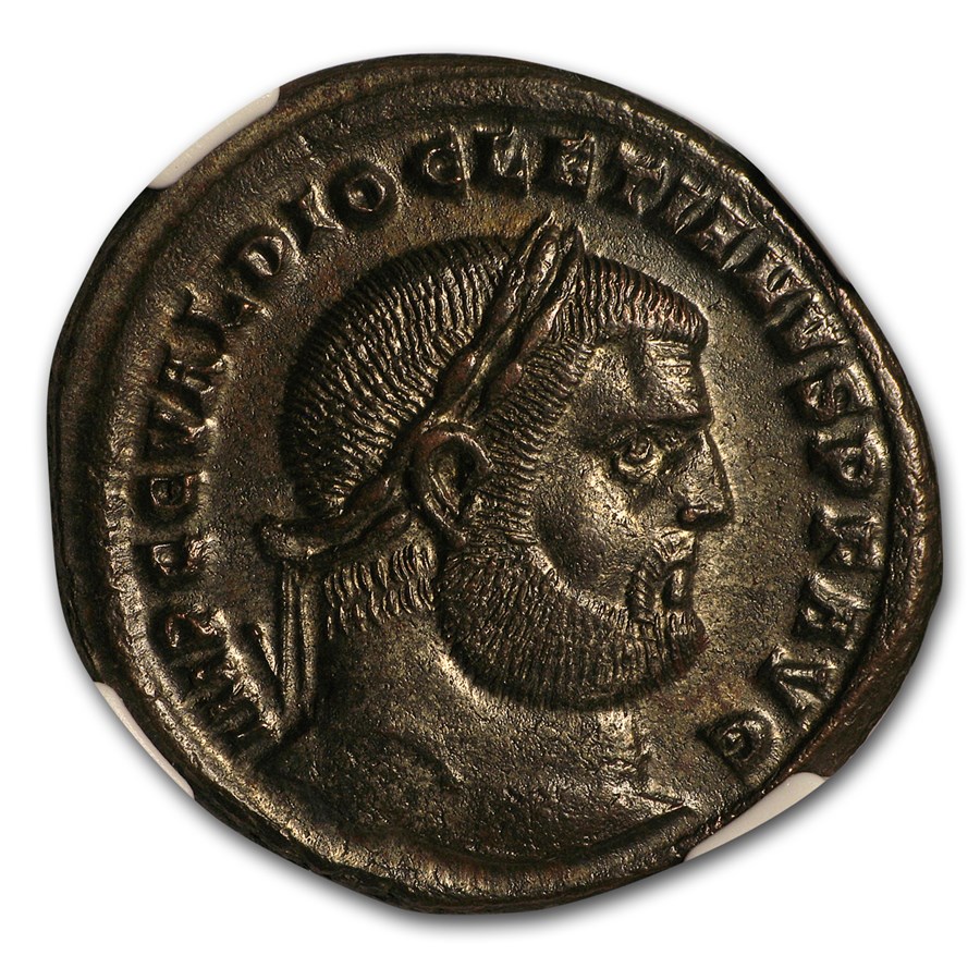 Buy Roman Nummus Emperor Diocletian (284-305 AD) CH AU NGC | APMEX