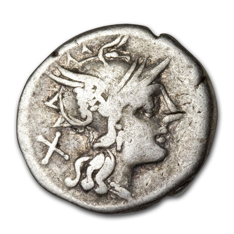 Buy Roman Republic AR Denarius C. Scribonius (C.154 BC) Fine | APMEX