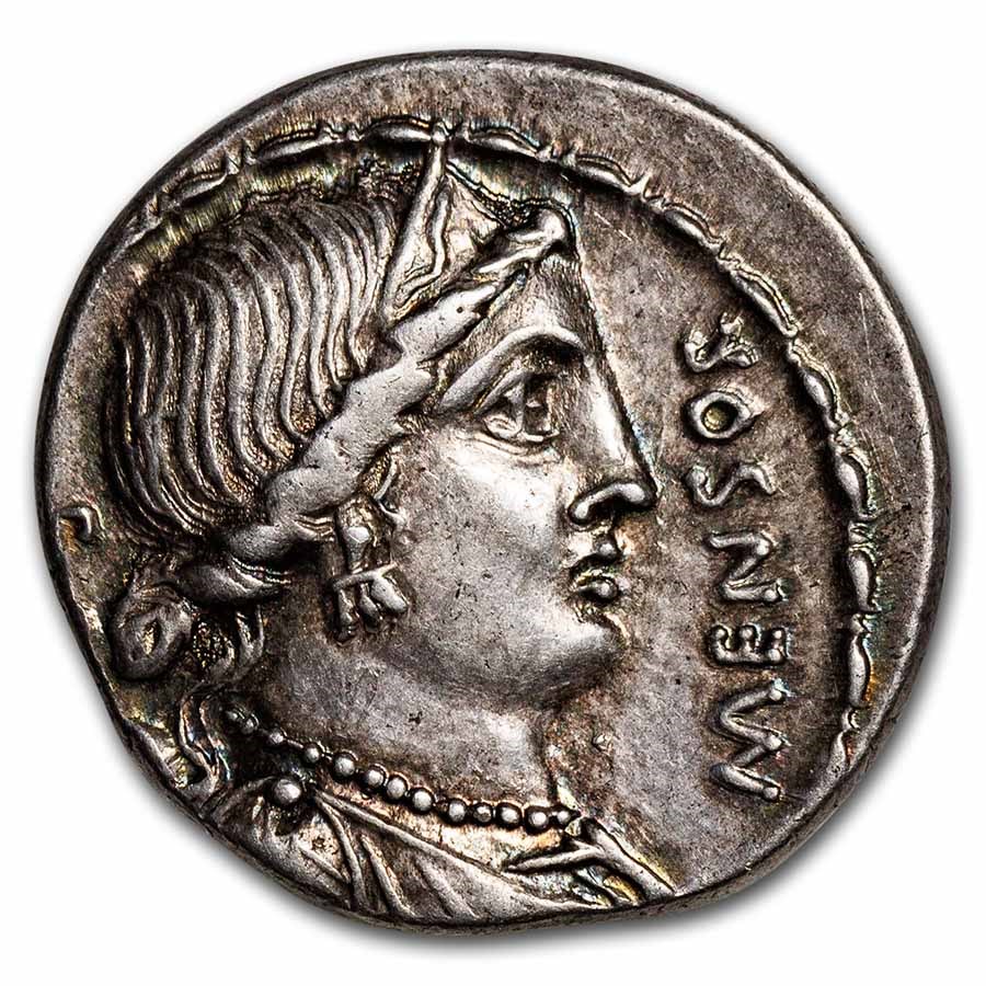 Buy Roman Republic AR Denarius L. Macer (84 BC) AU (Cr-392/1b) | APMEX