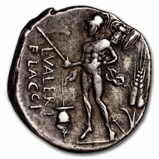 Buy Roman Republic AR Denarius L. Valerius Flaccus (108-107 BC) VF | APMEX