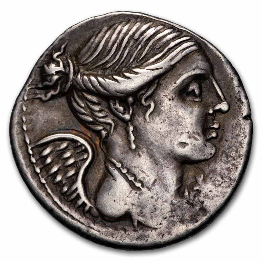 Buy 108-107 BC Roman Silver Denarius Valerius Flaccus XF | APMEX