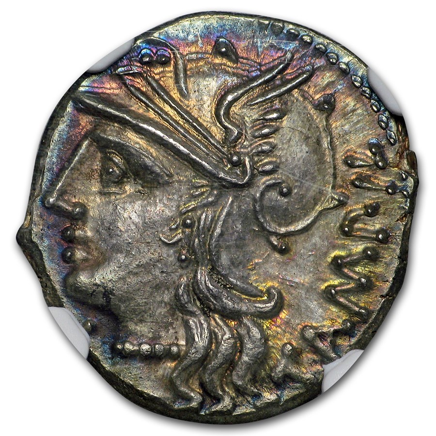 Buy Roman Republic AR Denarius M Baebius Tamphilus (137 BC) MS* NGC | APMEX