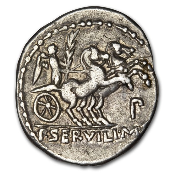 Buy Roman Republic AR Denarius M.F. Rullus (c. 100 BC) VF | APMEX