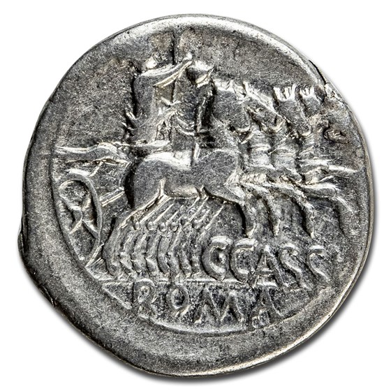 Buy Roman Republic Silver AR Denarius C. Cassius (C.126 BC) Ch VF | APMEX