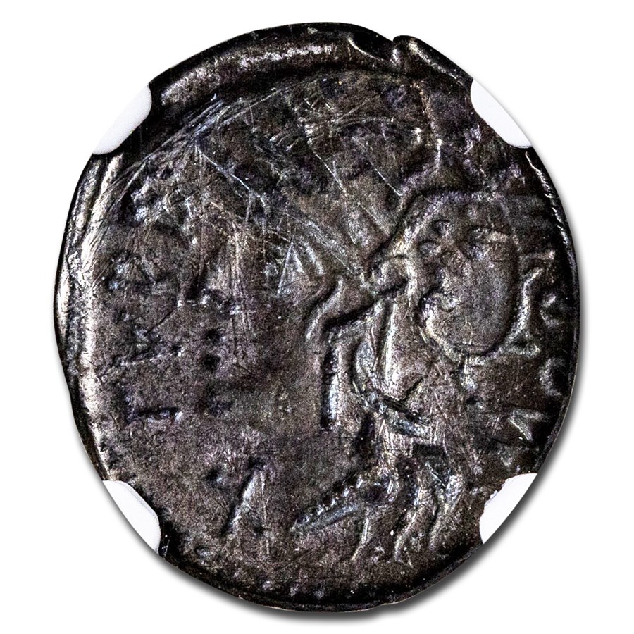 Buy Roman Republic Silver Denarius (124 BC) Fine NGC | APMEX