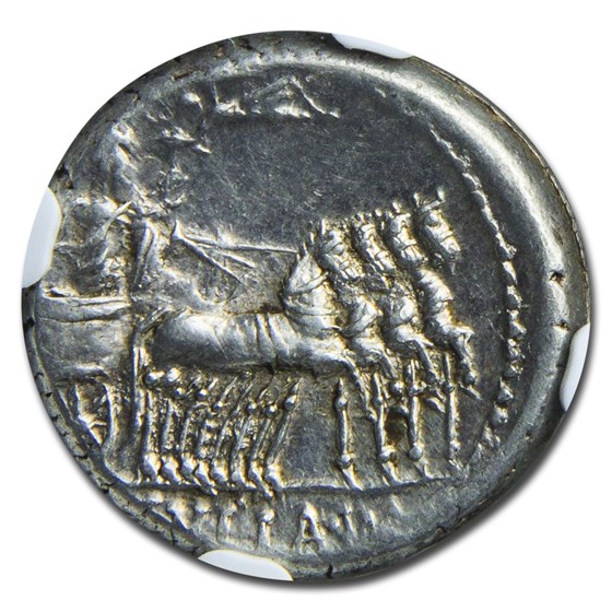 Buy Roman Republic Silver Denarius Sulla (82 BC) AU NGC | APMEX