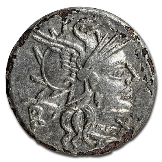 Buy Roman Republic Silver Plated Denarius (145 BC) VF (Fourree) | APMEX