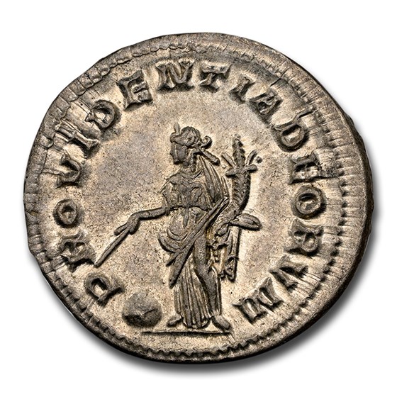 Roman Silver Denarius Balbinus (238 AD) MS* NGC