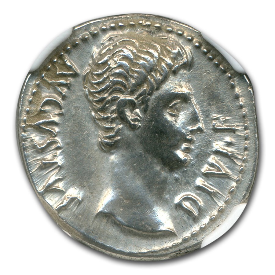 Buy Roman Silver Denarius Emperor Augustus (27 BC-14 AD) CH AU NGC | APMEX
