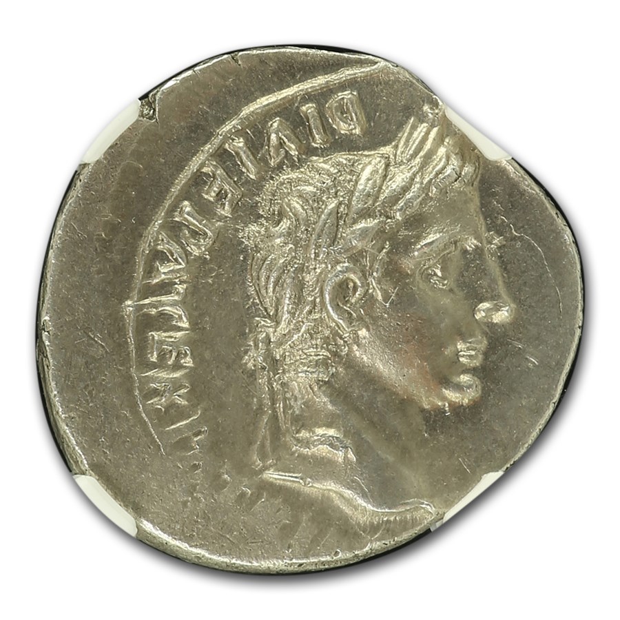 Buy Roman Silver Denarius Emperor Augustus (27 BC-14 AD) Ch AU NGC | APMEX