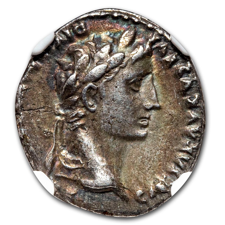 Buy Roman Silver Denarius Emperor Augustus (27 BC-14 AD) Ch XF NGC | APMEX