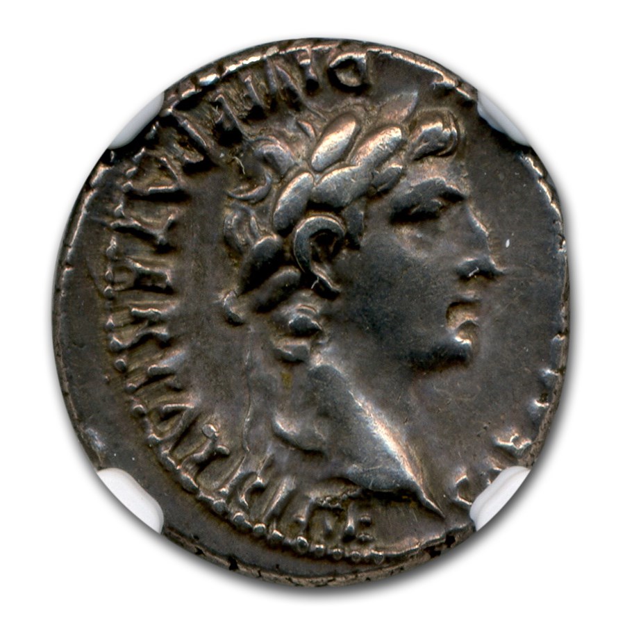 Buy Roman Silver Denarius Emperor Augustus (27 BC-14 AD) XF NGC | APMEX