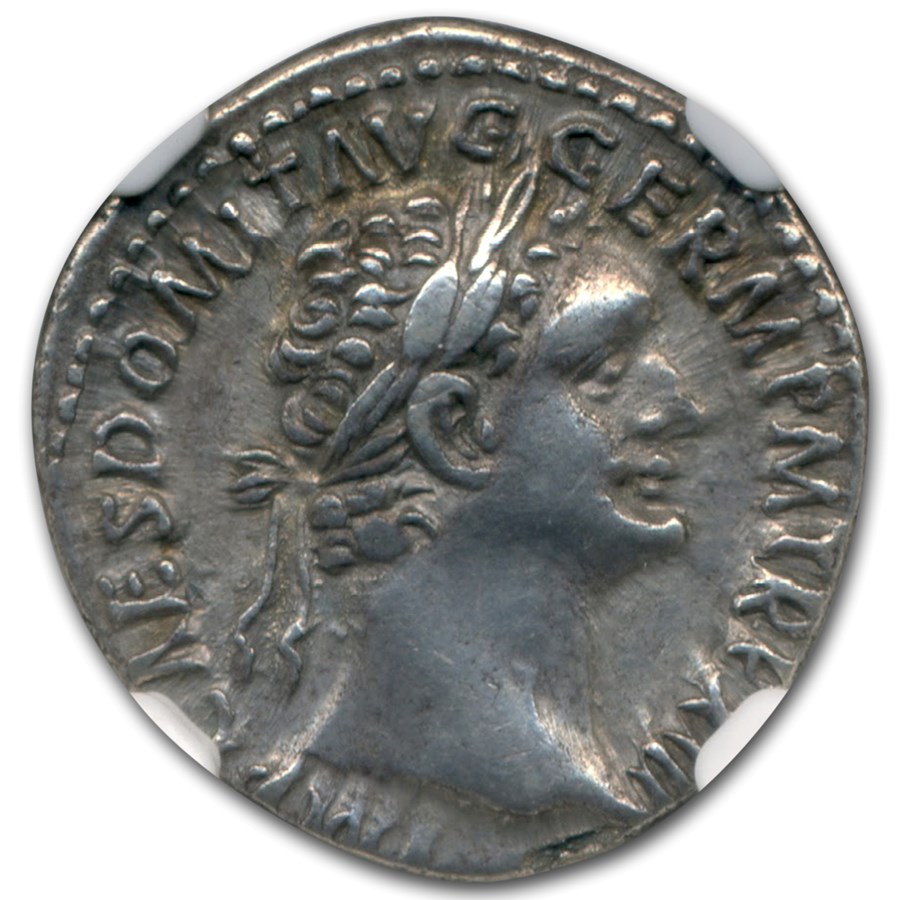 Buy Roman Silver Denarius Emperor Domitian (81-96 AD) XF NGC | APMEX