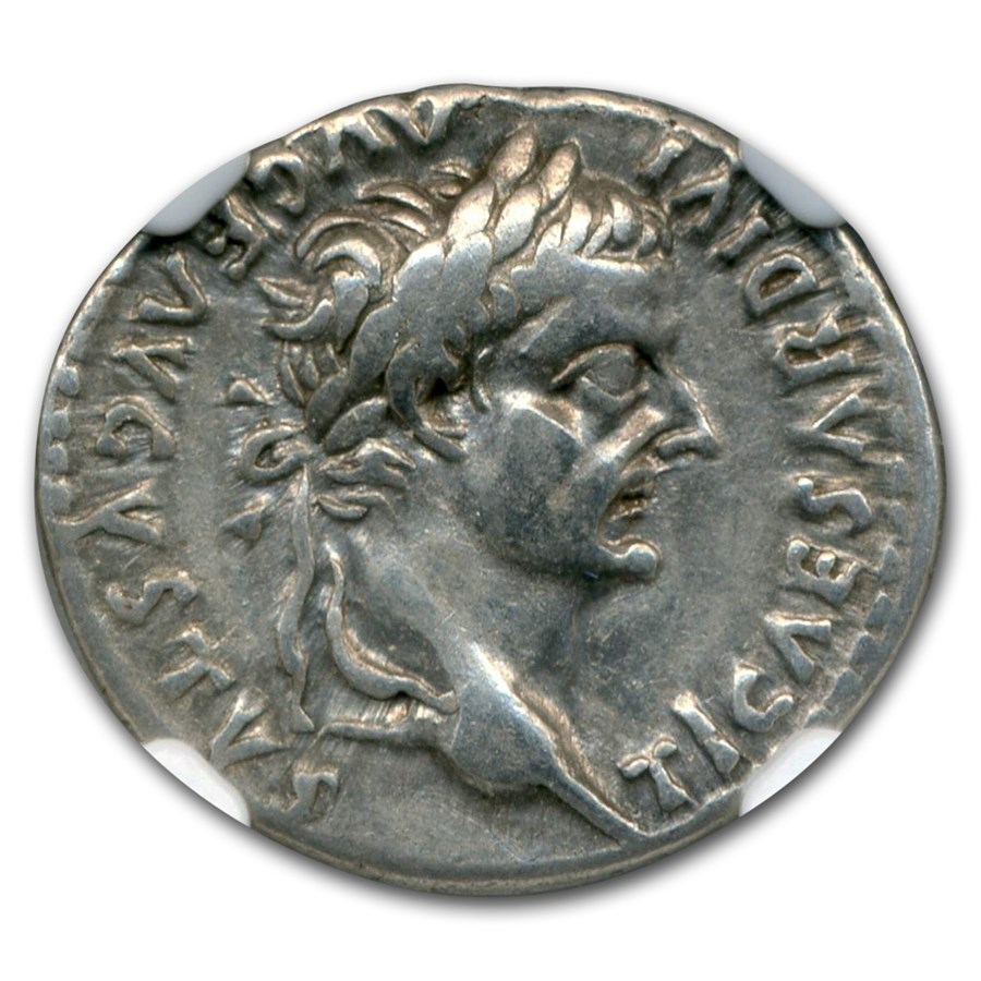 Buy Roman Silver Denarius Emperor Tiberius (14-37 AD) Ch VF NGC | APMEX