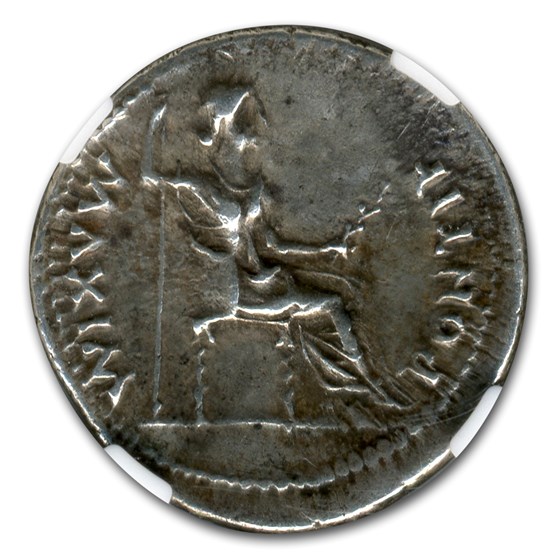 Buy Roman Silver Denarius Emperor Tiberius (14-37 AD) Ch XF NGC | APMEX