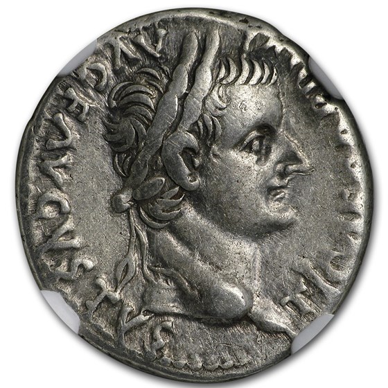 Buy Roman Silver Denarius Emperor Tiberius (14-37 AD) XF NGC | APMEX