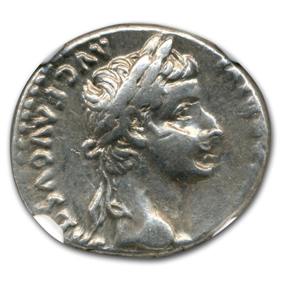 Buy Roman Silver Denarius Emperor Tiberius (14-37 AD) XF NGC | APMEX