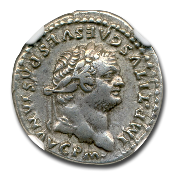Buy Roman Silver Denarius Emperor Titus (79-81 AD) Ch VF NGC | APMEX