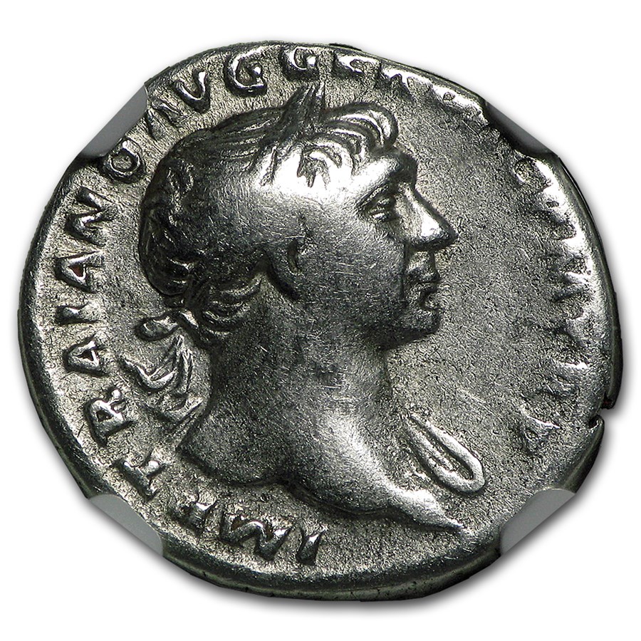 Buy Roman Silver Denarius Emperor Trajan (98-117 AD) CH F NGC (Vault ...