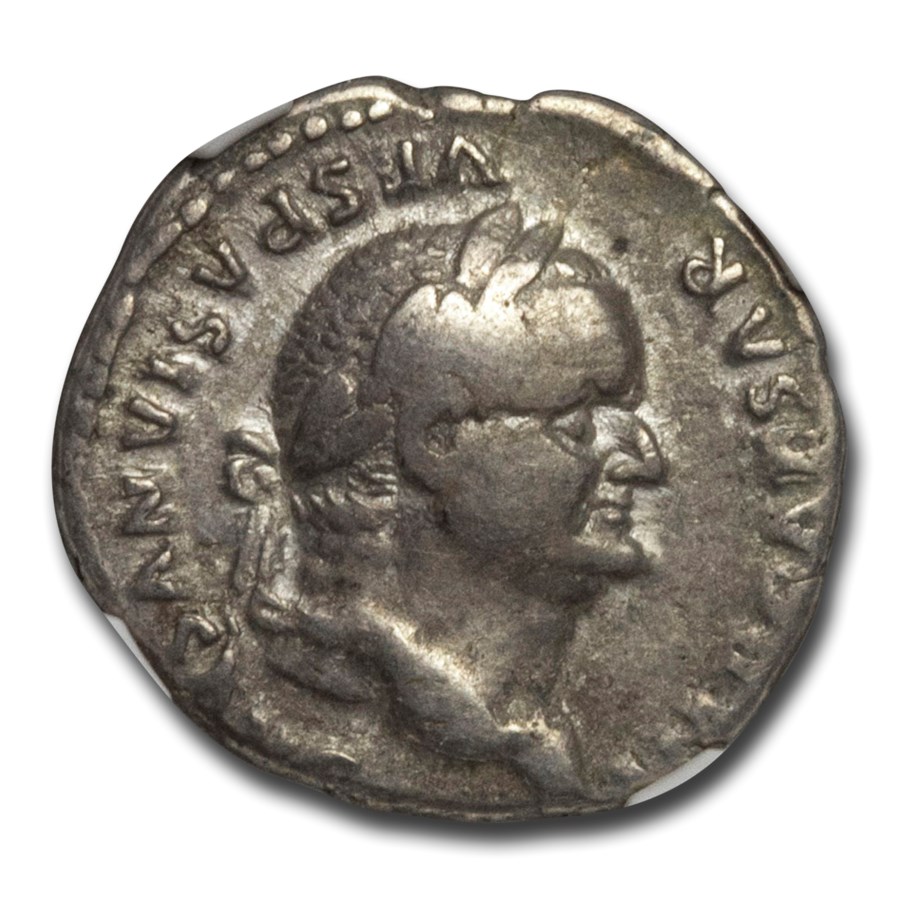 Buy Roman Silver Denarius Emperor Vespasian (69-79 AD) Ch Fine NGC | APMEX