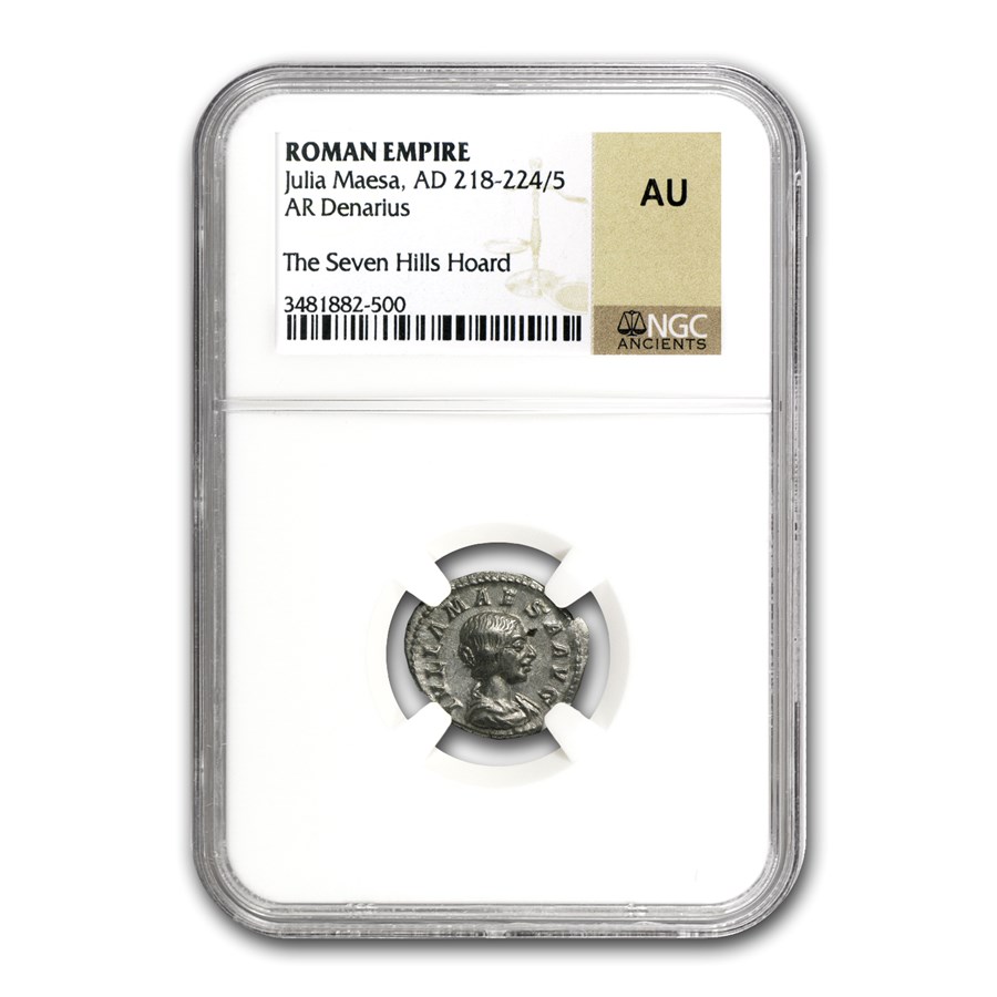 Buy Roman Silver Denarius Julia Maesa (218-224/5 AD) AU NGC | APMEX