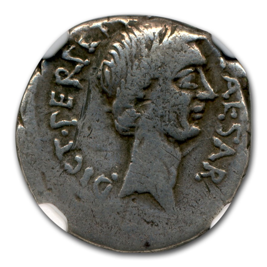 Buy Roman Silver Denarius Julius Caesar (44 BC) CH F NGC | APMEX
