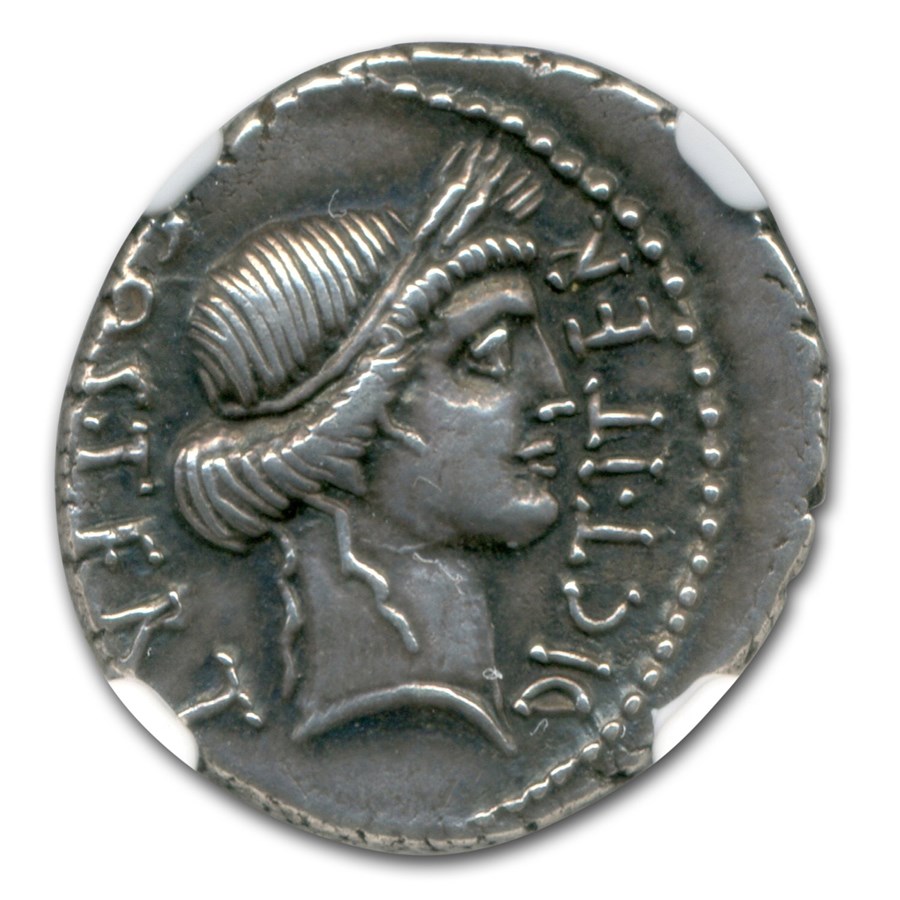 Buy Roman Silver Denarius Julius Caesar (d 44 BC) CH XF NGC | APMEX