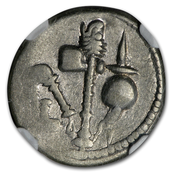 Buy Roman Silver Denarius Julius Caesar Elephant (44 BC) Ch VF NGC | APMEX