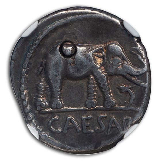 Buy Roman Silver Denarius Julius Caesar Elephant (44 BC) Ch VF NGC | APMEX